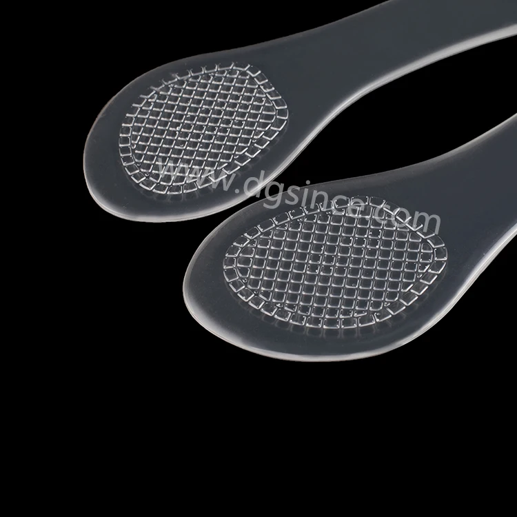 Lady Transparent Sticky Gel Comfort Insoles 3/4 Shoe Pads For High ...
