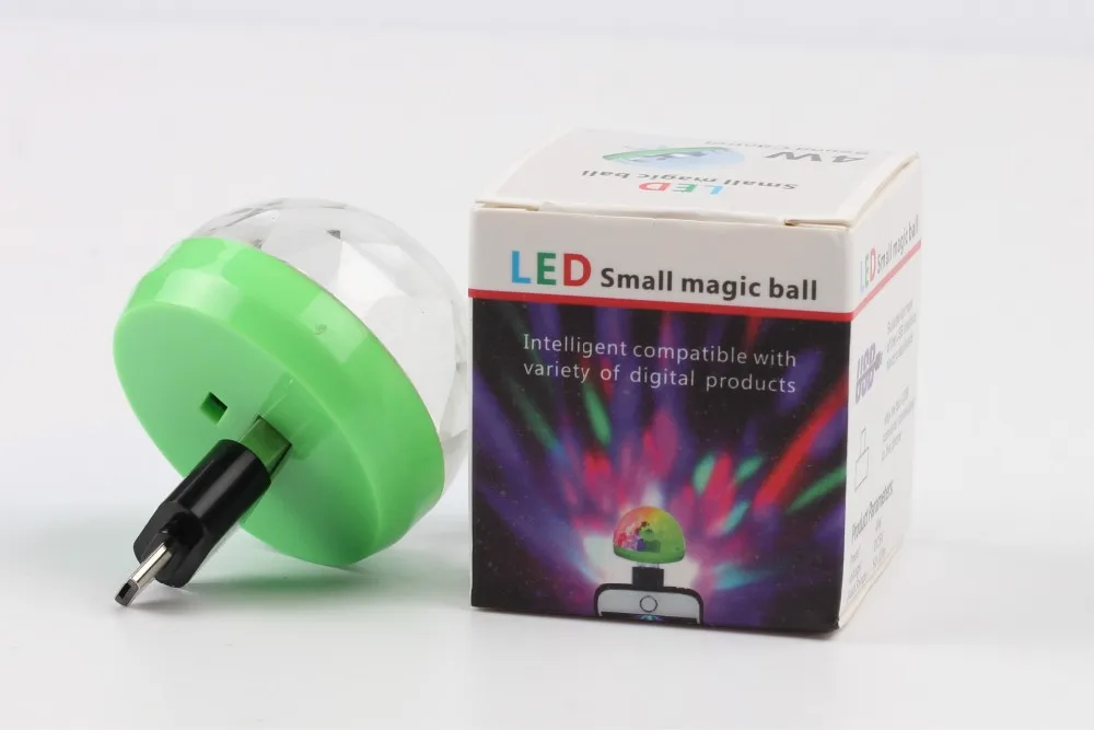 Mini 5v Usb Rgb Led Magic Ball Lamp Stage Lighting For Dj Disco Party ...