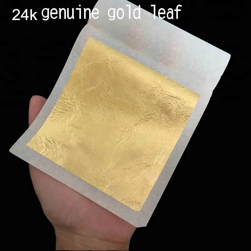 9.33*9.33cm Decorative Film 24k Genuine Gold Leaf Pure Gold Leaf ...