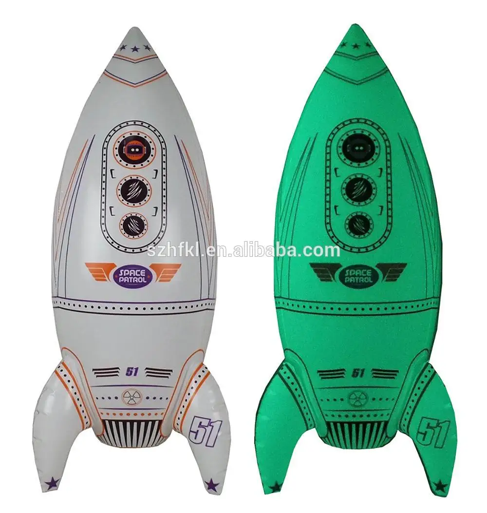 Inflatable Rocket Model Space Shuttle Toys for Kids Pool Fun
