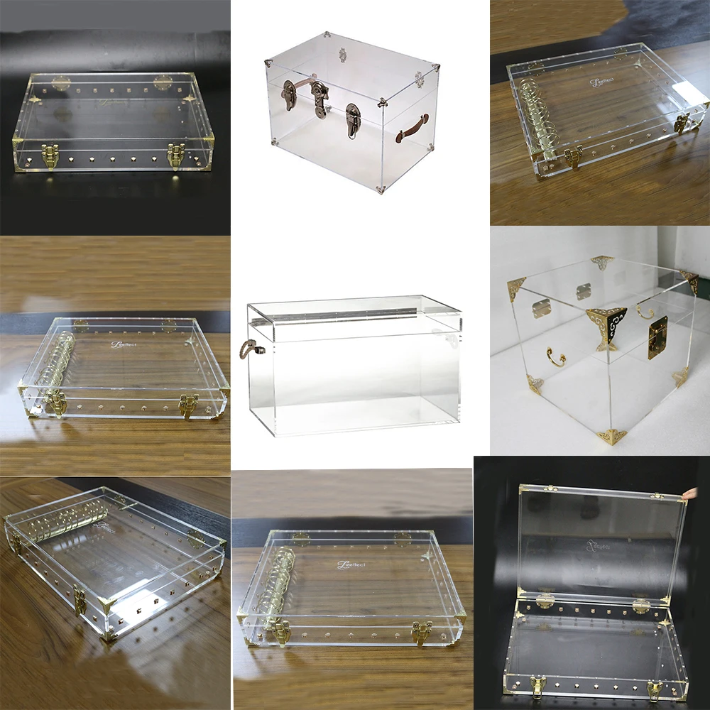 Home Use Clear Acrylic Storage Trunk,Office Organizer Chest Box - Buy ...