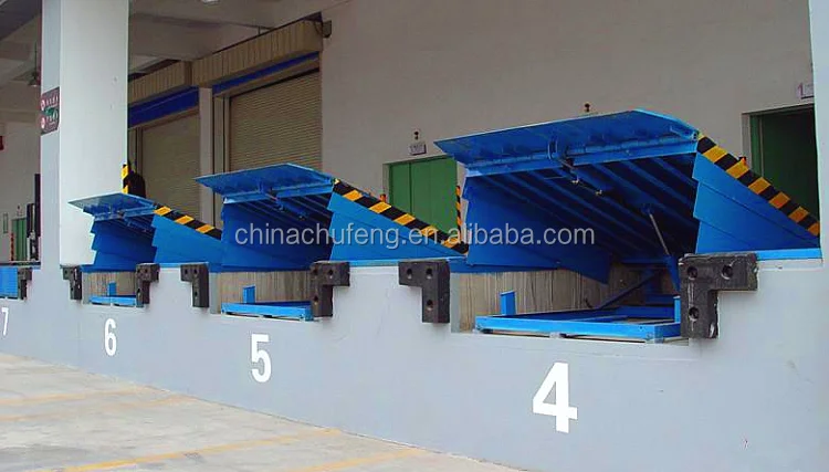 Forklift Container Loading Dock Leveler Electric Loading Dock Ramp ...