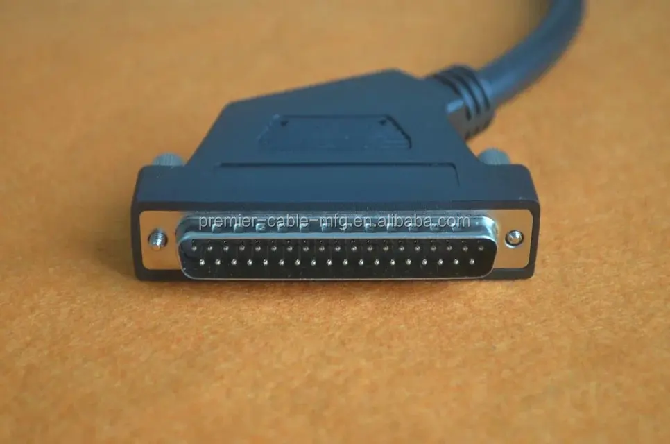 Molded D-sub Cable & Db37 Male / Right Angle Exit 1 Male & 15.0 Ft ...