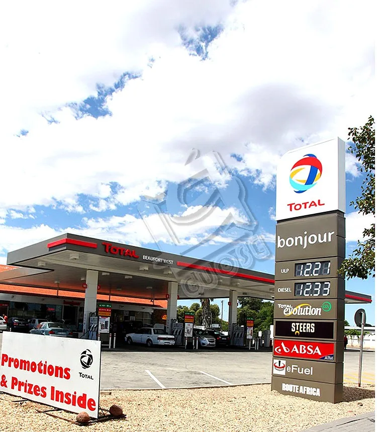 Gas Station Digital Led Price Illuminated Pylon Signs for Outdoor ...