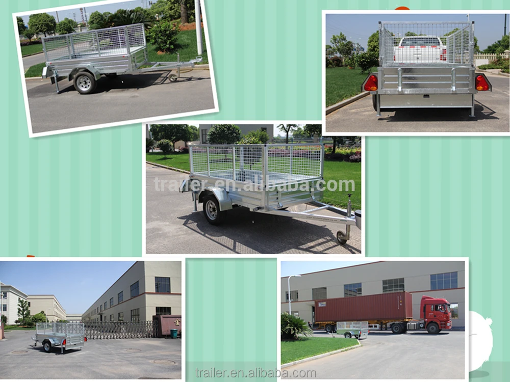 Hot Dipping Galvanized Mini Box Utility Trailer - Buy Small Utility ...