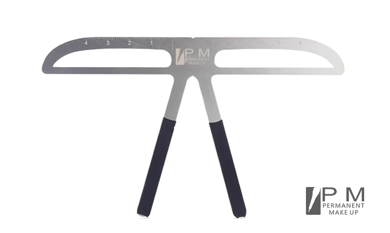 Microblading Supplies Metal Permanent Makeup Eyebrow Caliper/Eyebrow ...