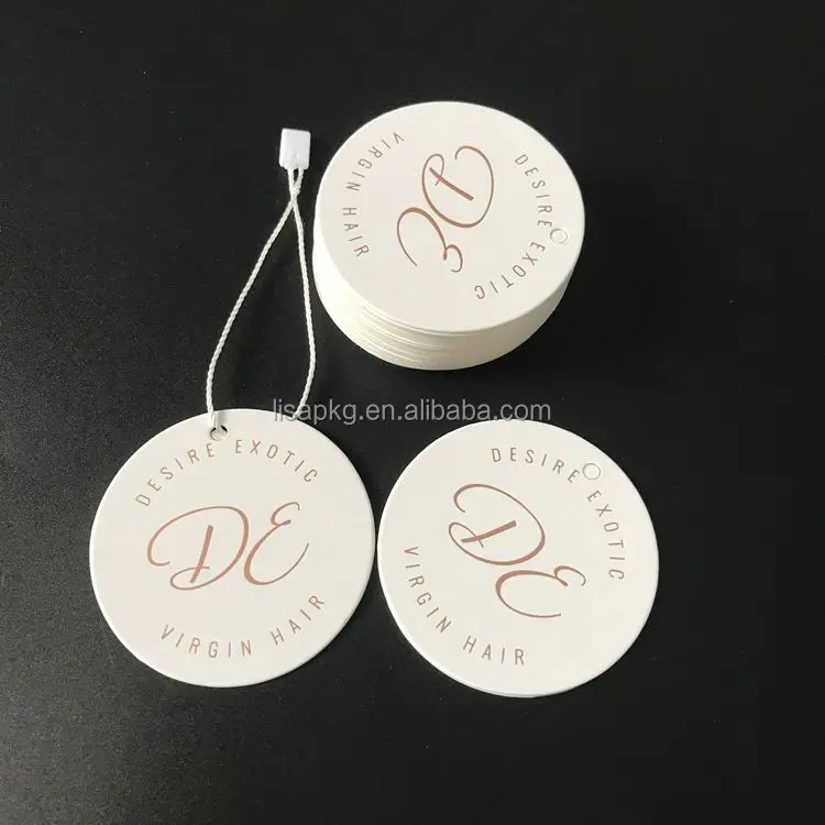 Custom Cheap Nice 600grams Round Rose Gold Hang Tags Printing - Buy ...
