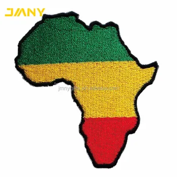 Custom Africa Map Rasta Rastafari Embroidered Iron On Patch - Buy Rasta ...