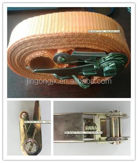 Heavy Duty Weight Lifting Ratchet Strap With Double J Hooks 10 Ton ...