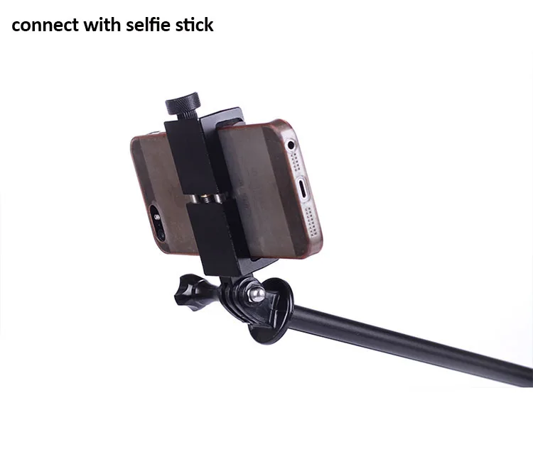 Adjustable Aluminum Alloy Hand Screw Mobile Phone Stand Clip