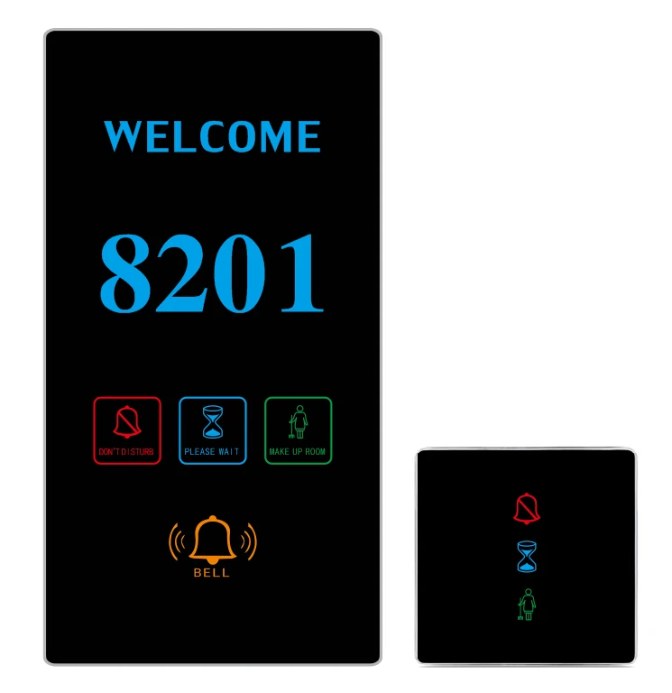 Led Plate Hotel Room Number Switch Bell,Dnd,Room Number Logo Hotel Room ...