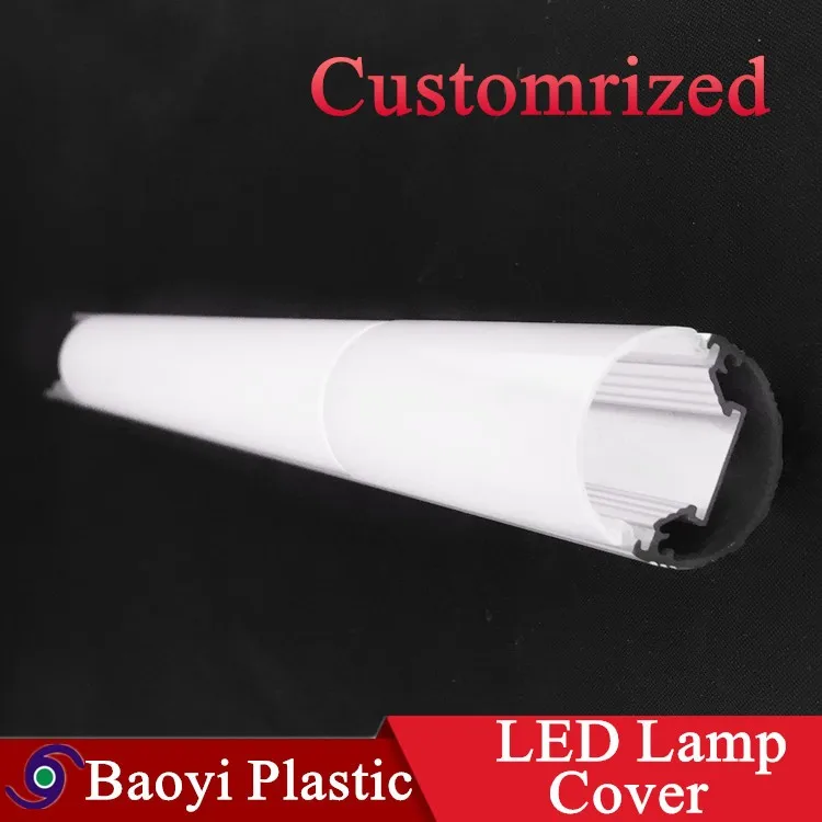 Pc Extrusion Plastic Profile Semicircle Shape Led Artical Lamp Plastic ...