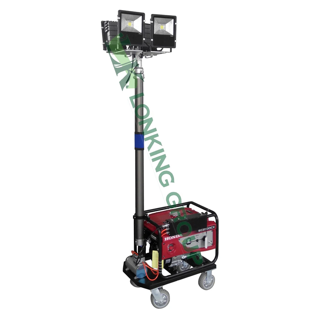 4*50w Led Light Tower With Honda 2kw Generator - Buy Light Tower,Led ...