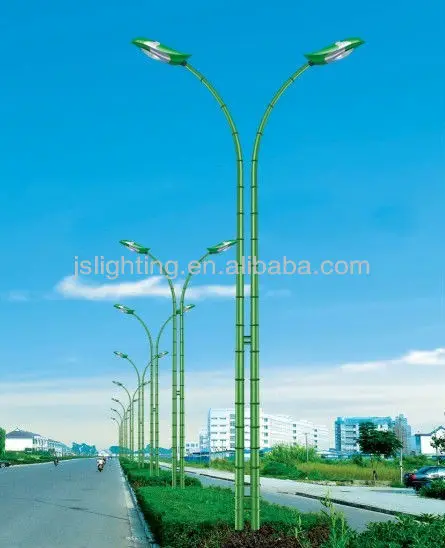 Q235 Steel Galvanized Green Bamboo Light Pole Led Street Light - Buy ...