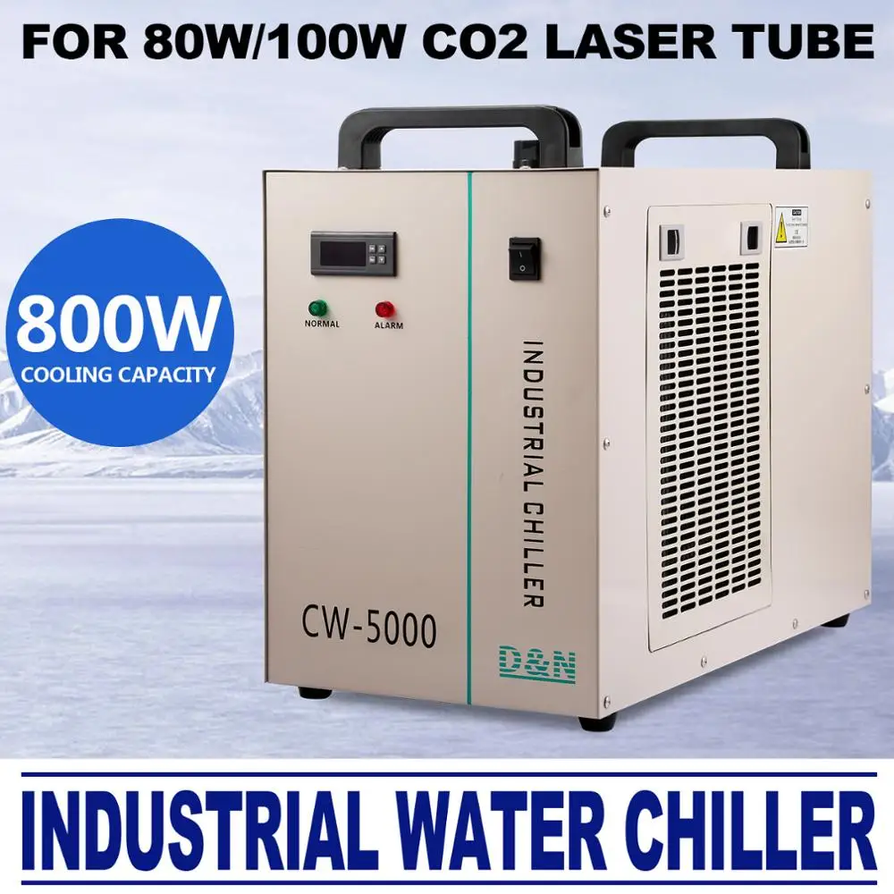 Free Shipping Cw5000 Industrial Water Chiller For 80 100w Co2 Laser ...