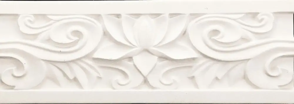 300x100mm White 3d Decorative Ceramic Tile Borders - Buy Imitate Marble ...