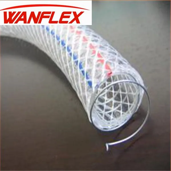 6mm Plastic Flexible Water Hose White Pvc Braid Fiber Garden Water Pipe ...