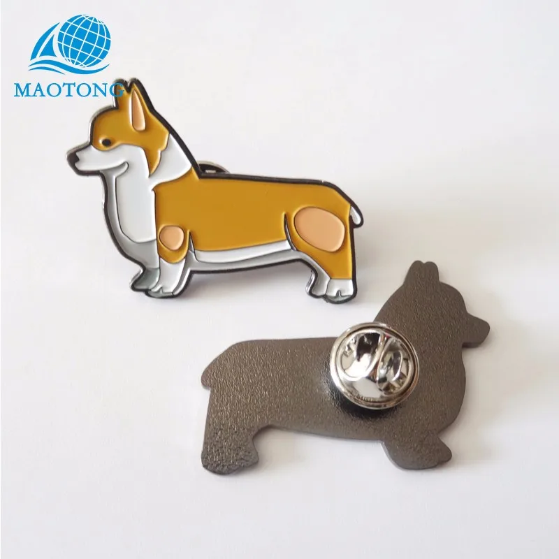 Custom Cute Animal Logo Soft Enamel Pin Badge Safety Lapel Pin - Buy ...