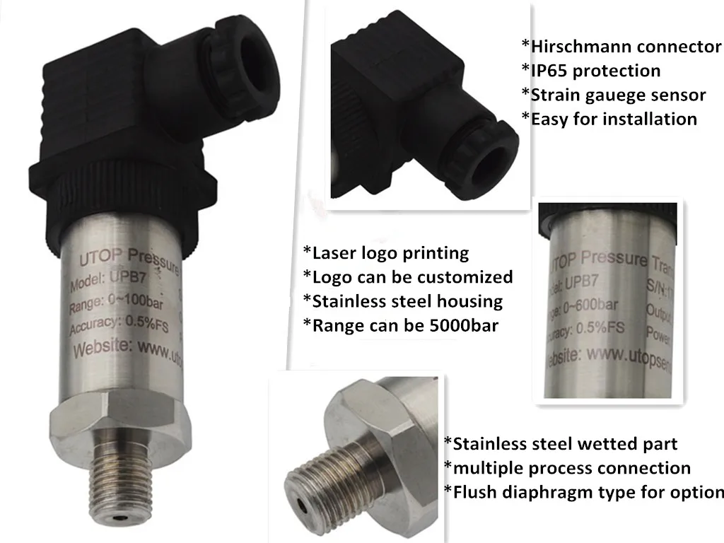 UTOP Strain Gauge Pressure Transducers - Precision & Reliability