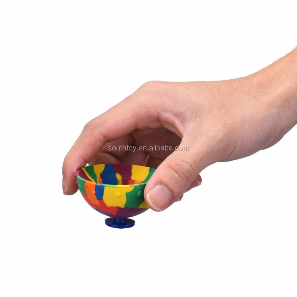 Novelty Bouncing Bowl - Spinning Pop up Rubber Jumper