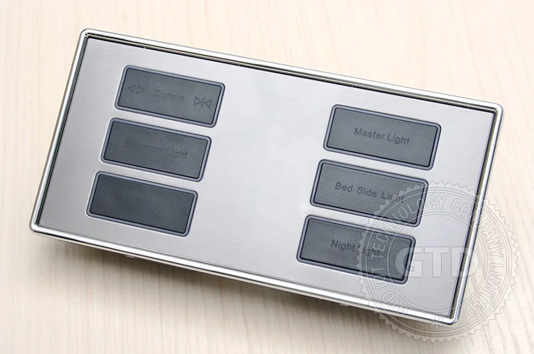 Rs485 Network Smart Control Light Switch / Smart Home Touch Light ...