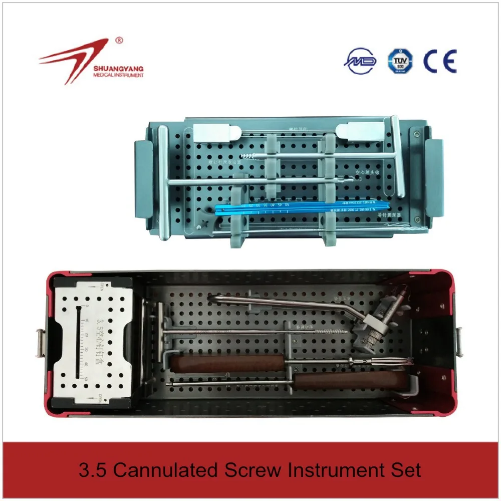 Surgical Instrument Set For 3.5 Cannulated Screw - Medical Instrument ...