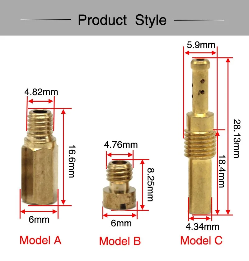 Universal Motorcycle P.w.k Carburetor Main Jet Pilot Kit Set Slow Jet ...