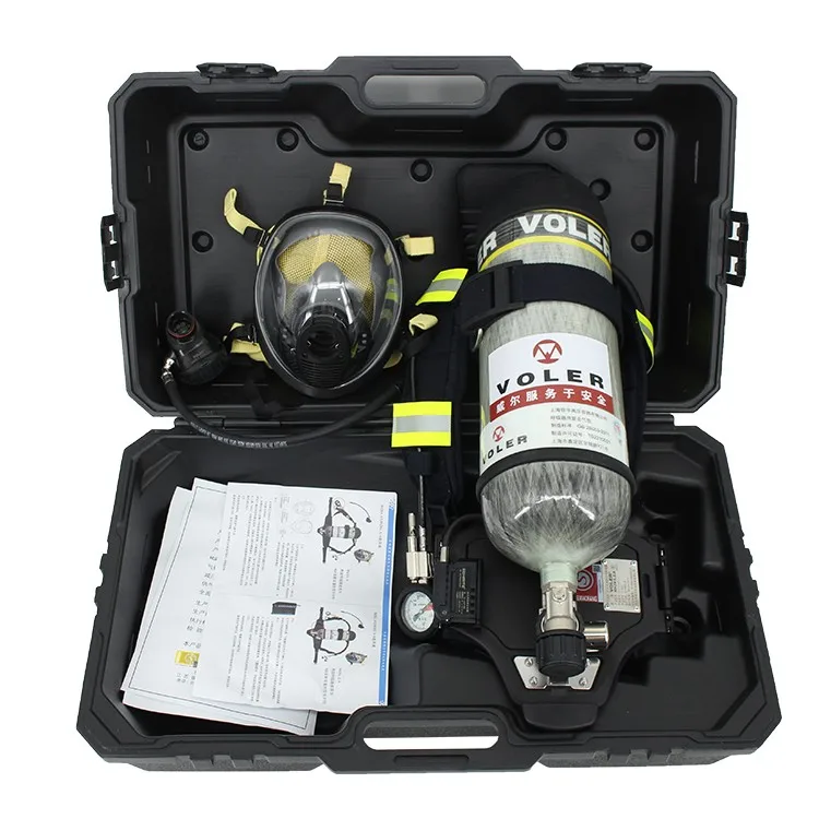 Carbon Fiber Cylinder Positive Pressure Scba Air Breathing Apparatus ...