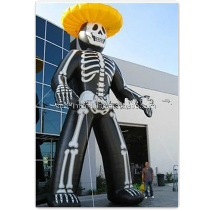 16ft Halloween Skull Inflatable - Customized Advertising