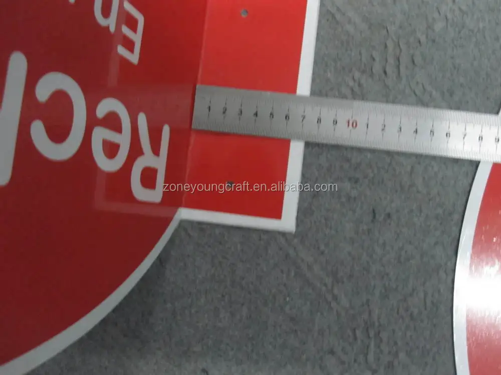 Folded Aluminum Wall Mountable Double Sided Protruding Sign Flange Sign ...