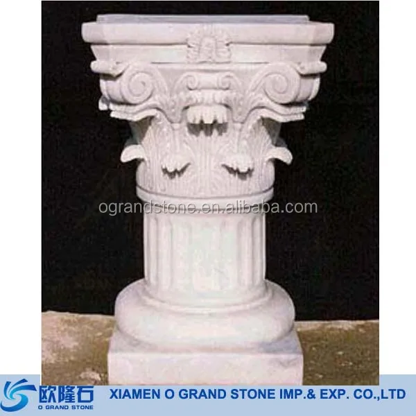 Decorative Round Square Granite Marble Stone Greek Columns - Buy Greek ...