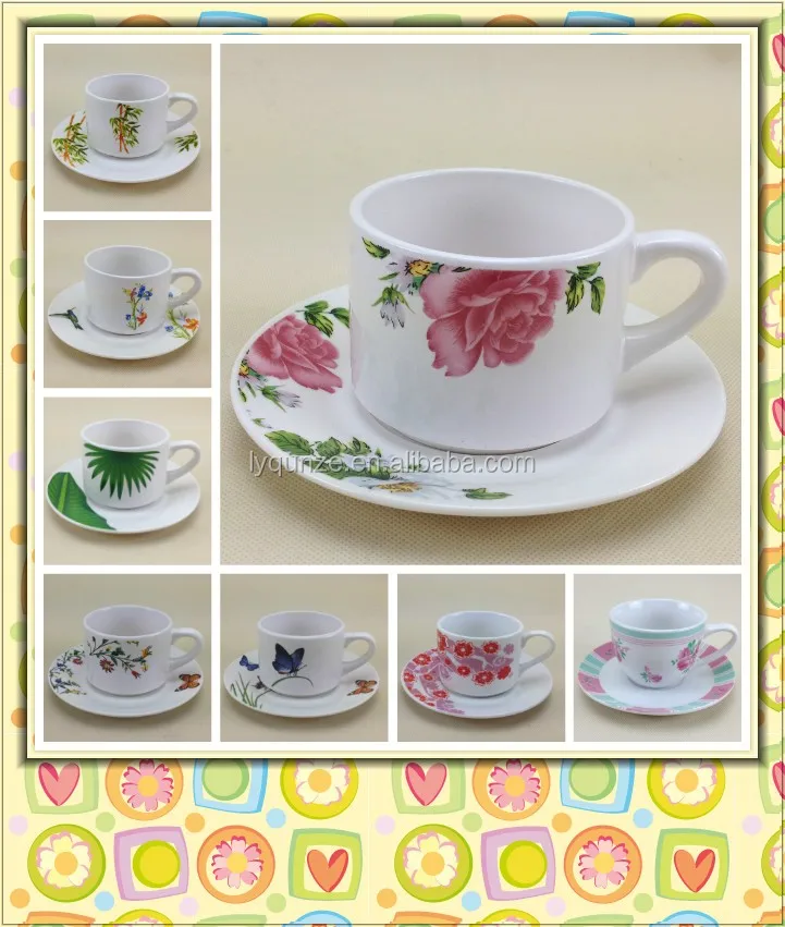 Porcelain Cup And Saucer Ceramic Coffee Set - Buy Porcelain Cup And ...