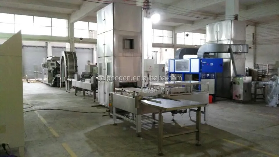 27 Molds Flat Automatic Square Wafer Biscuit Production Line Wafer ...