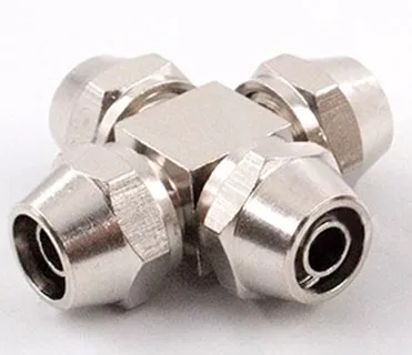 4 Way Pipe Fitting Tube Connector Quick Connection Fittings - Buy Quick ...