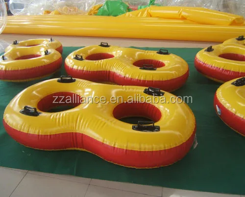 Inflatable Swimming Ring Slide Double Circle Floating - Buy Inflatable ...
