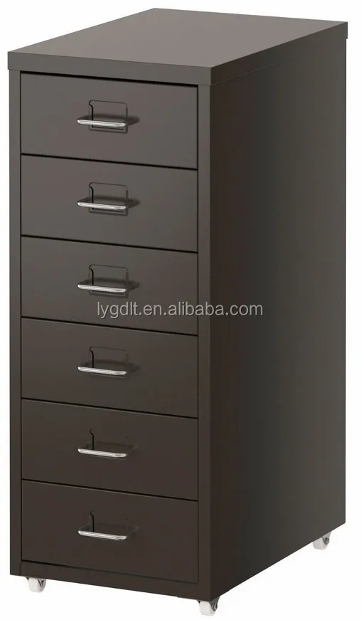 Metal Movable Drawers Storage Cabinet Steel Colorful Multi Drawers ...