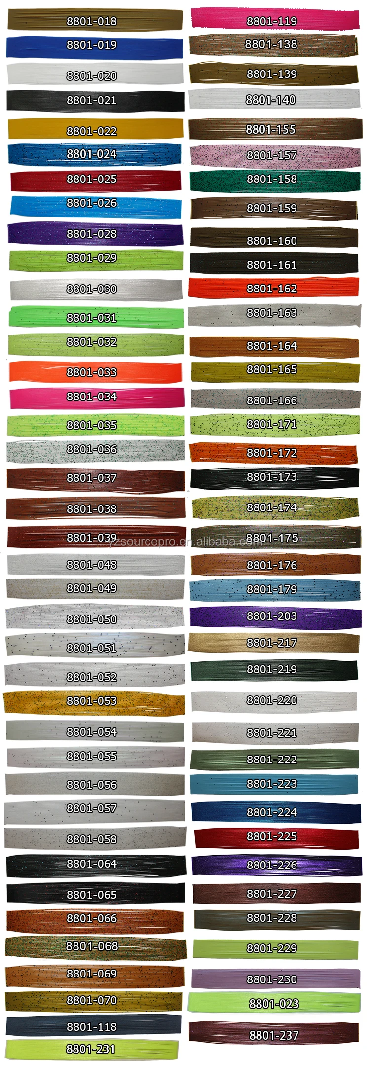 Silicone Tabs/silicone Skirts/jig Skirts Standard Silicone Skirt ...