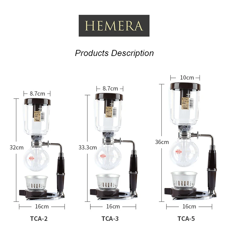 Glass Syphon Siphon Coffee Maker With Wooden Handle - Buy Coffee Maker ...