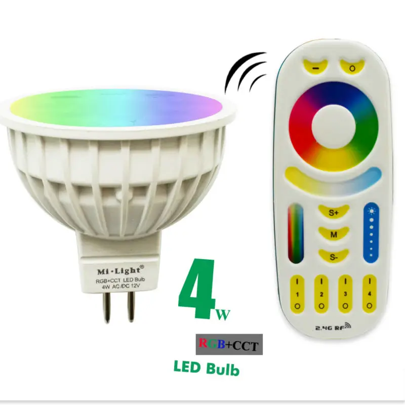 2.4g Mr16 Rgb+cw+ww Led Spot Light Mr16 Rgb+cct Dimmable Led Spotlight ...