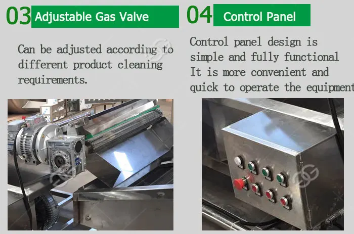 High Efficient Fruit Cleaning Line Green Vegetables Citrus Kelp Grape ...