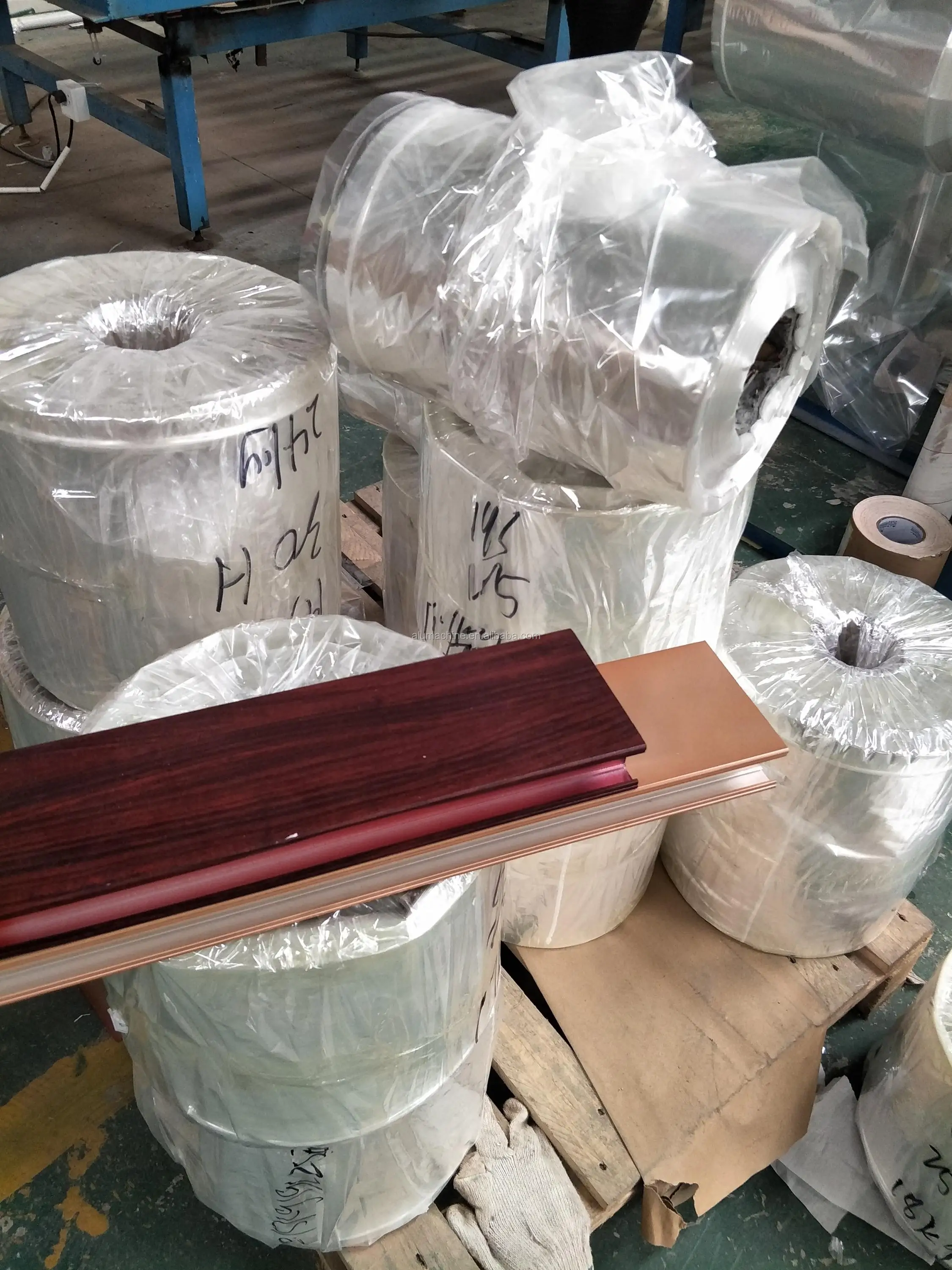 Heat Printing High Temperature Plastic Bag For Aluminum Profile Wood ...