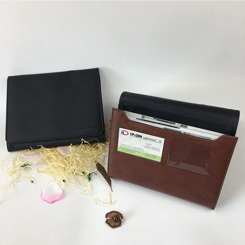 Pu Leather Car Manual Holder Car Manual Folder With Embossed Logo - Buy ...