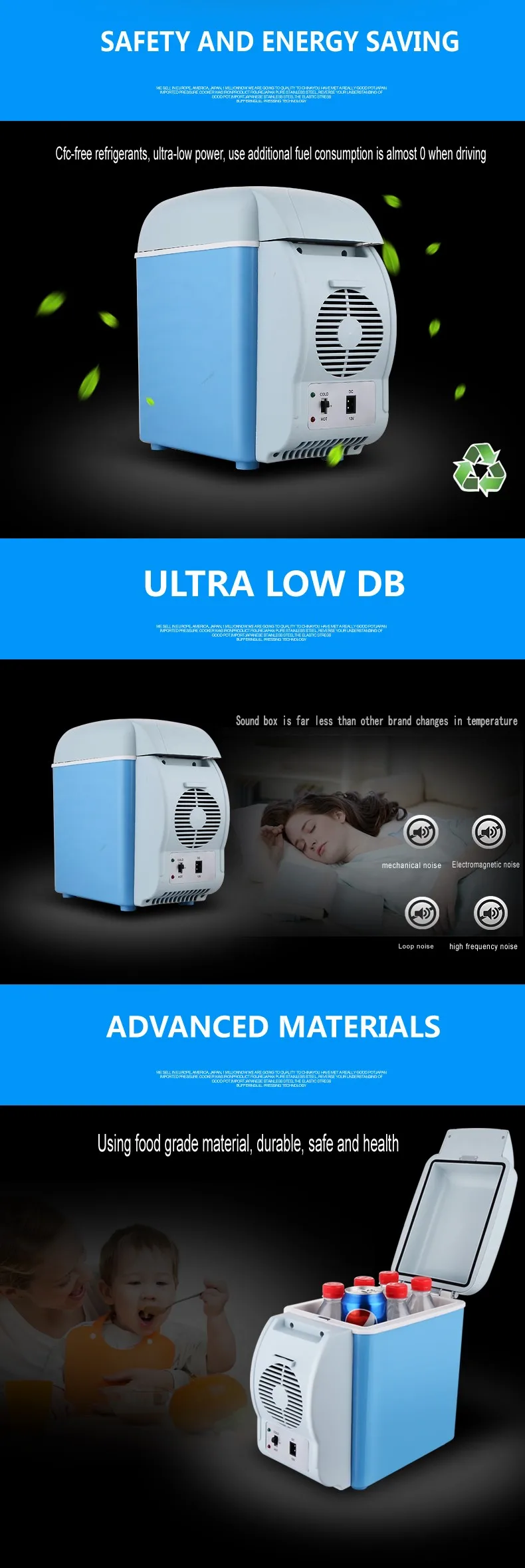 Mini Battery Operated Rechargeable Car Refrigerator