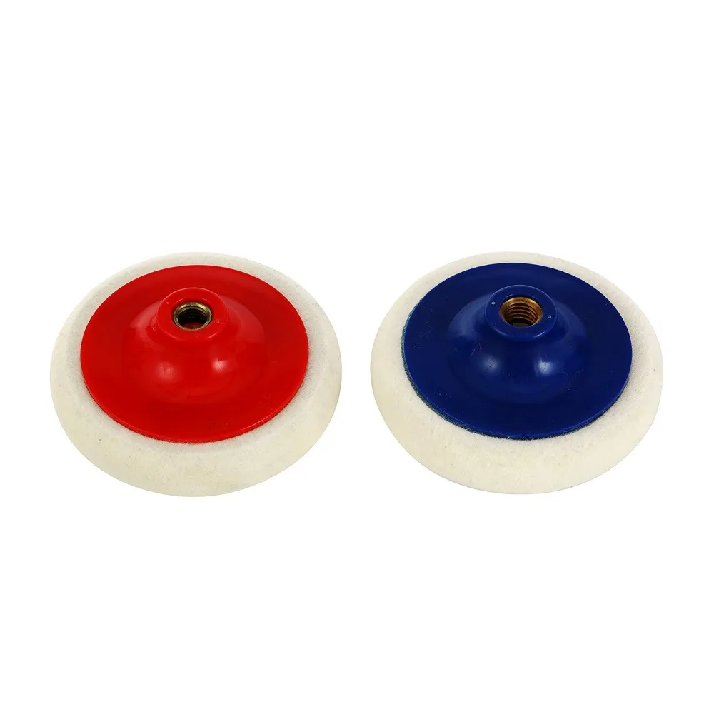 5 Inch 125 mm Felt Polishing Wheel Wool Polishing Wheel Thread M14 Arc ...