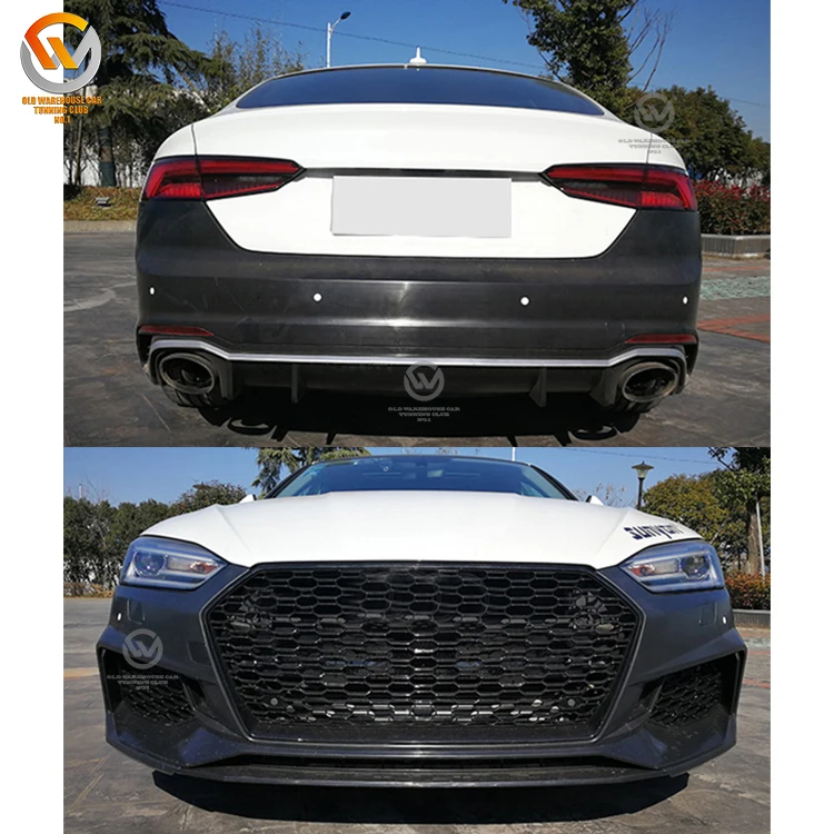 Rs5 Style Car Front Bumper Body Kits For Audi A5 17-18 - Buy Front ...