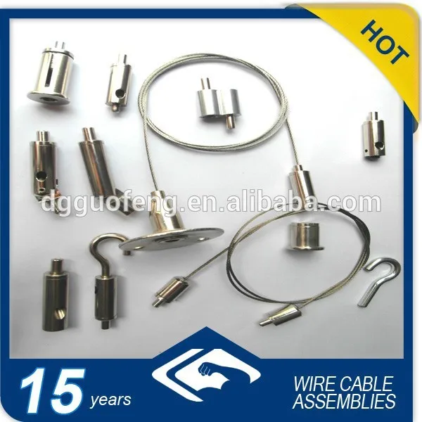 Indoor Light Accessories Aluminum Steel Cable Ceiling Wire Suspension ...