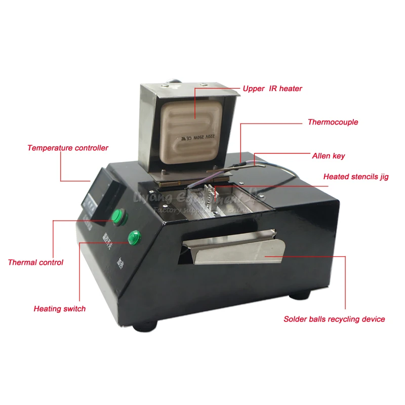 Ly M700 200w Mobile Ic Bga Reballing Machine With D-h Universal Stencil ...
