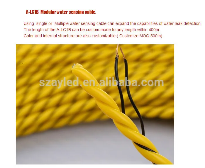 Best Quality 2-pins Water Leak Sensor Cable,Liquid Sensing Cable,Highly ...