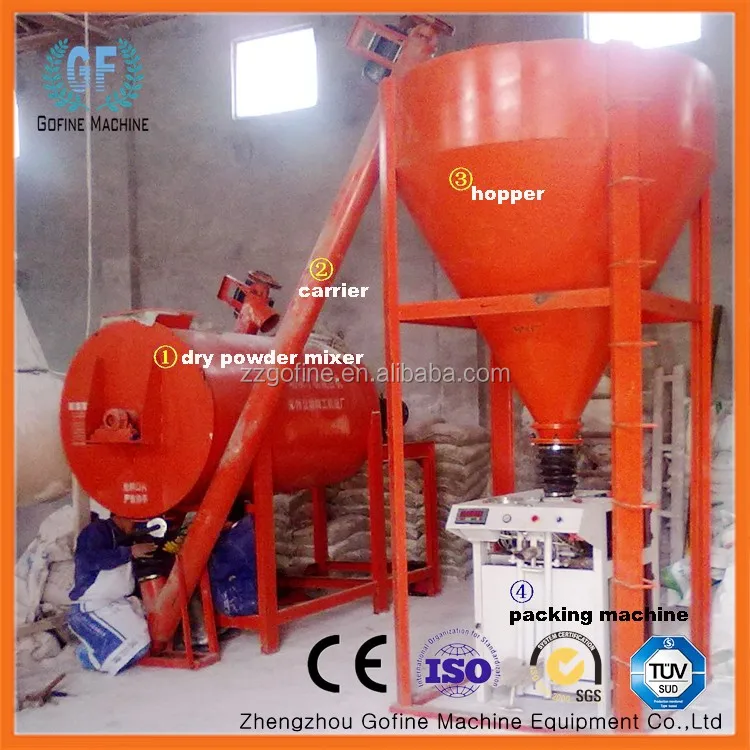 Dry Mortar Mixer Mortar Mix Production Machine - Buy Mortar Mixer ...