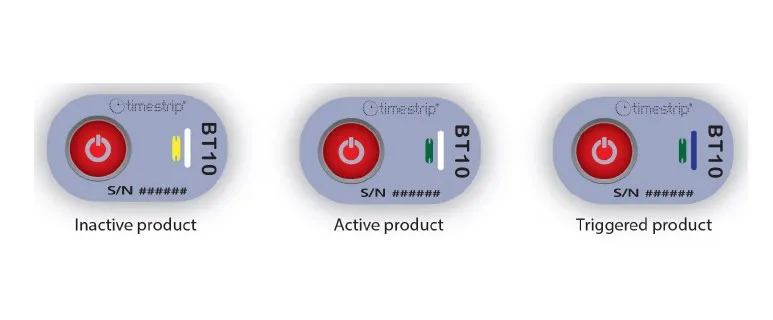 Timestrip Blood Temp 10C Blood Label - Reliable Temperature Monitoring
